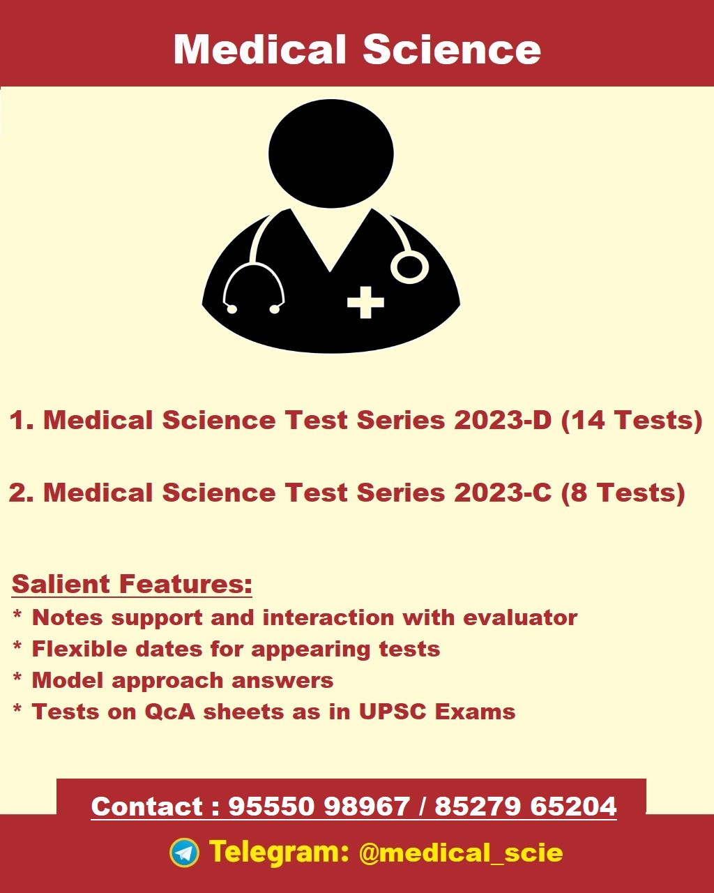 Medical Science Optional Programs - IAS DELHI INSTITUTE (IDI)